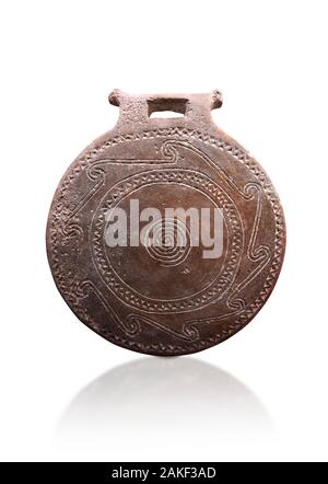 Cucladic Syros style decorated terra cotta frying pan . Early Cycladic ...