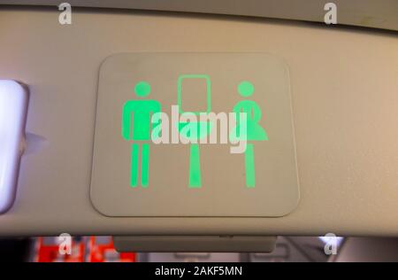 Toilet toilets sign / lavatory / loo / WC / ladies / gents / logo Stock ...