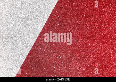 Silver and red defocused glitter backround with place for text Stock ...