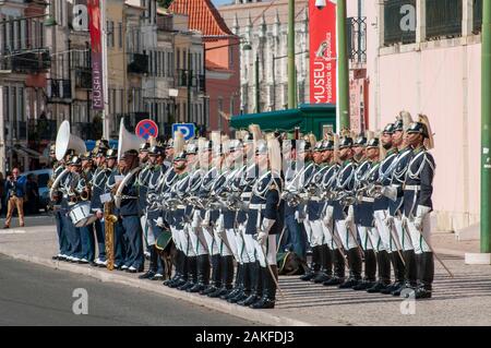 Change of honor guards at the presidential palace in Hradcany in Stock ...