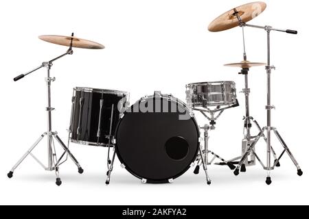 drum set on white background. musical instruments Stock Photo - Alamy