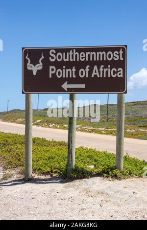 Cape Agulhas Sign Stock Photo - Alamy