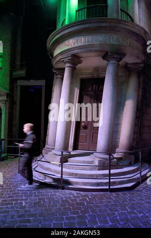 Gringotts Bank in Diagon Alley at the Wizarding World of Harry Potter ...