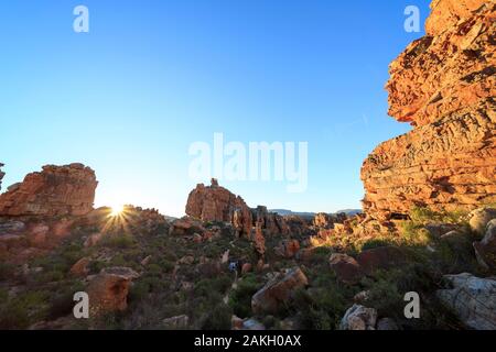 South Africa, Western Cape, Granite rock formation in the heart of the ...
