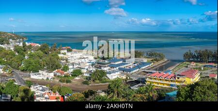 Mauritius, Rodrigues island, panoramic view of Port-Mathurin Stock ...