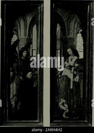 Dresden Triptych (Virgin and Child with St. Michael and St. Catherine and a Donor) 1437 by Jan ...