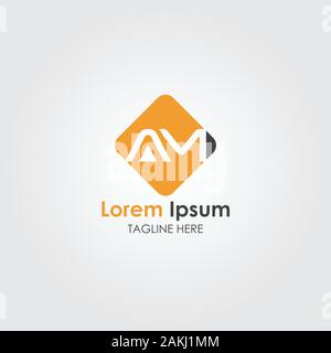 Letter AM logo / icon design Stock Vector Image & Art - Alamy