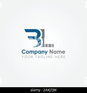 BL Letter Logo Design. Creative Modern BL Letters Icon Illustration ...