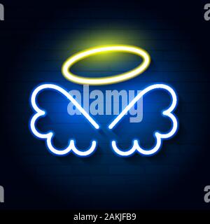 Angel Icon Symbol Design. Vector illustration of Angel silhouette ...