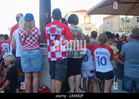 Fans watch a live broadcast of a World Cup soccer match between Mexico ...