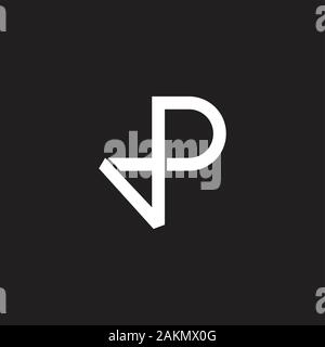 letter vp infinity lines geometric logo vector Stock Vector Image & Art ...