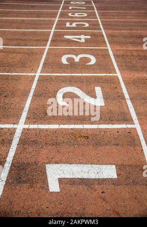 old running track Stock Photo - Alamy