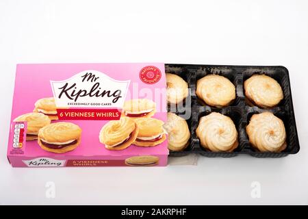 Box of Mr Kipling Viennese Whirls Stock Photo - Alamy