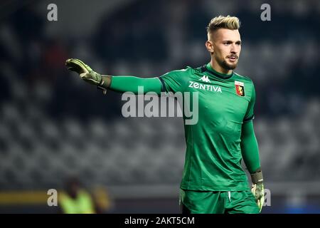 Ionut Radu of Genoa CFC during the Coppa Italia match at Stadio Grande ...