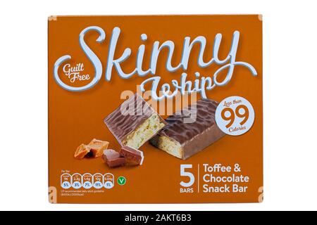 guilt free Skinny Whip chocolate orange snack bar high in fibre less ...