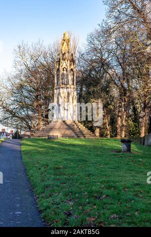 Hardingstone, Northampton, U.K. 10th January 2010, The Eleanor Cross ...
