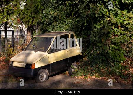 an old Puli 2 E, electric car of the Hungarian small car brand Puli ...