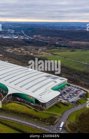 Stunning aerial images of JCB Worldwide Logistics in the Midlands, the ...