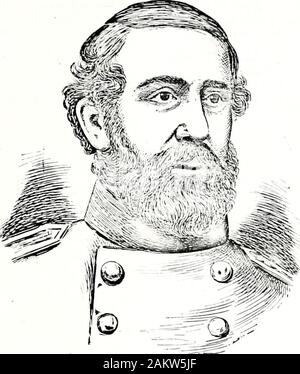 Major General Edwin Vose Sumner and staff including Alonzo Hersford ...