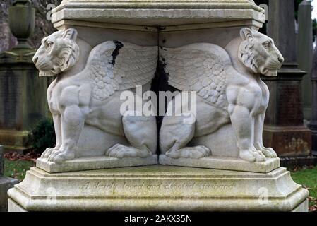 Detail from the Leishman monument in the Dean Cemetery, Edinburgh, Scotland, UK Stock Photo - Alamy