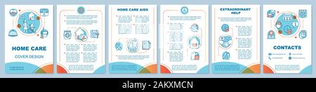 Cleaning service brochure template. Household chores. Flyer, booklet ...