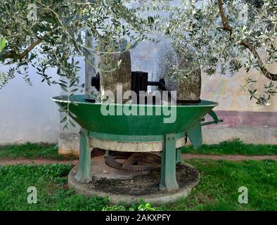 Olive Oil Stone Grinding Mill wheel,Museum for olive oil production ...
