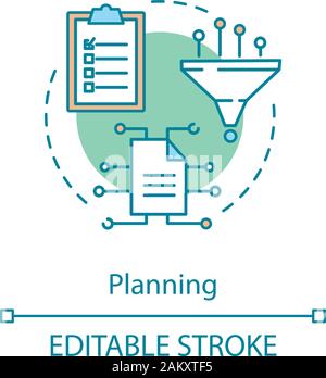 Working algorithm vector thin line stroke icon. Working algorithm ...