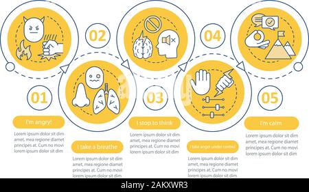 Anger management brochure template layout. Ways to control emotion ...