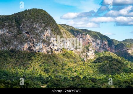 The mountain range towering over Vinales Valley , Vinales, Cuba Stock Photo - Alamy