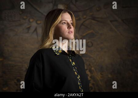 French Canadian actress and author Pascale Renaud-Hébert poses at the ...