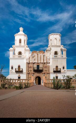Balcony in the church of Mission San Miguel Arcangel, near Templeton ...