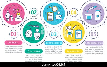 Pediatric clinic vector infographic template. Business presentation ...