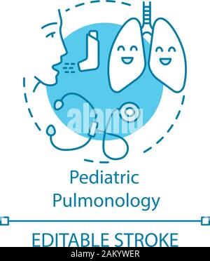 Pediatric pulmonologist concept icon Stock Vector Image & Art - Alamy