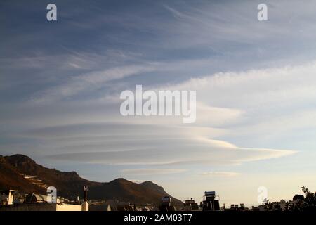 interesting cloud clusters in the sky, heavy rain clouds, interesting ...