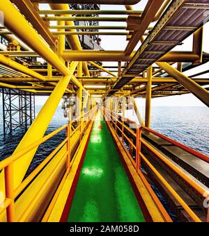 A bridge onboard offshore production platform Stock Photo - Alamy