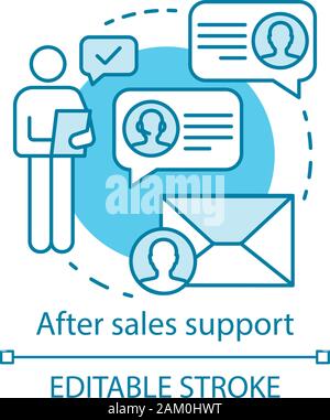 After sales support icon, outline style Stock Vector Image & Art - Alamy