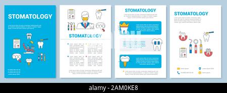 Dentistry brochure template layout. Dental clinic services. Flyer ...