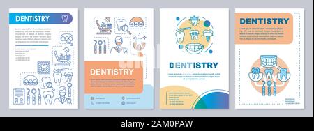 Dentistry brochure template layout. Dental clinic services. Flyer ...