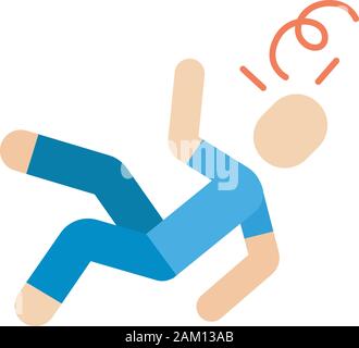loss of human consciousness icon vector outline illustration Stock ...