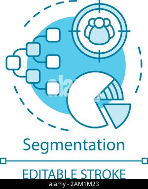 Customer segmentation turquoise concept icon Stock Vector Image & Art ...