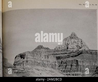 Redwall Limestone above Bright Angel Shale, Tapeats Sandstone, and ...