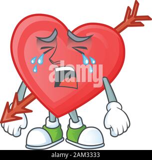 Crying arrow mascot cartoon style Stock Vector Image & Art - Alamy