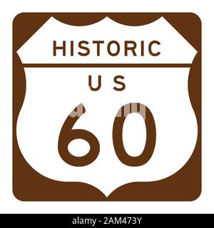 US historic route highway 60 Stock Photo - Alamy