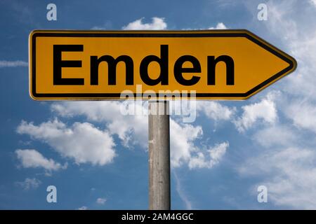 Signpost / Emden Stock Photo - Alamy