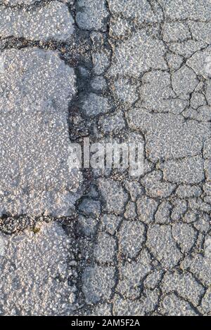 The footpath. cracked Stock Photo - Alamy