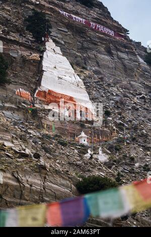 Small village Marpha in Mustang district, Nepal Stock Photo - Alamy