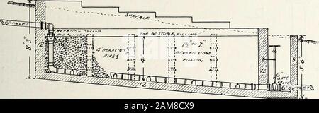 Gate valve in the inlet of a sewage treatment plant in a closed state ...