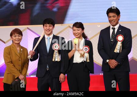 (L-R) Daiya Seto, Hinako Shibuno, JANUARY 10, 2020 : The 54th TV Asahi BIG SPORTS AWARD 2020 in ...