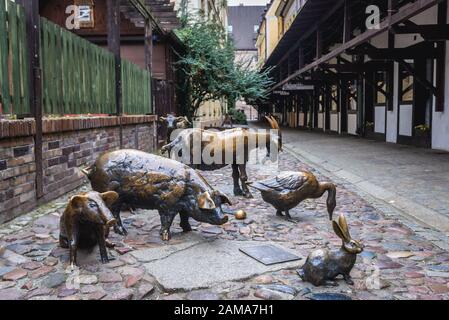 "In Honor of Animals for Slaughter" sculptures at Jatki (Shambles ...