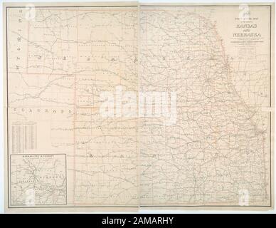 A historical post route map of Kansas and Nebraska, dated December 1 ...